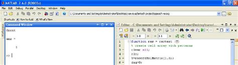 2 Matlab Command Window Output For The Speech Input Front Download