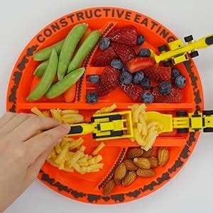 Constructive Eating Made In Usa Construction Plate For
