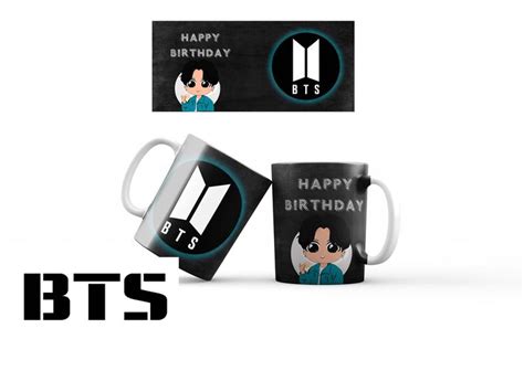 Mug Template Templates Bts Happy Birthday Bts Birthdays Mug Designs Perfect Gift Etsy Shop