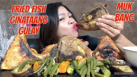 Ginataang Veggies And Fried Fish Mukbang Jovel Mukbang Youtube