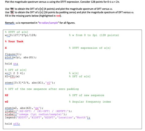solved c 2 write down the matlab codes for the missing