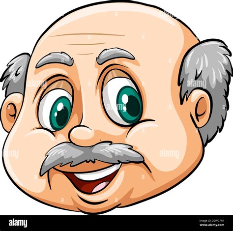 Forehead Bald Head Stock Vector Images Alamy