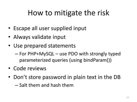 Sql Injection Attacks And Prevention