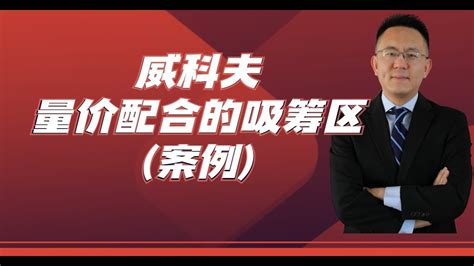 量价配合的吸筹区案例《威科夫知识点6 》 Youtube