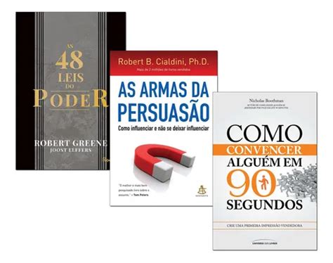 Kit As Leis Do Poder Armas Da Persuasão Como Convencer Frete grátis