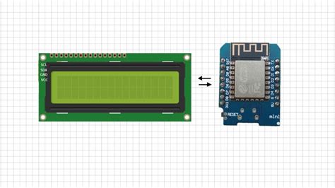 Menggunakan LCD I2C Dengan ESP8266 Wemos D1 Mini Ditempel