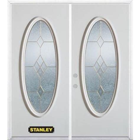 Stanley Doors Porte Dentrée Double En Acier Préfini Blanc Munie Dun