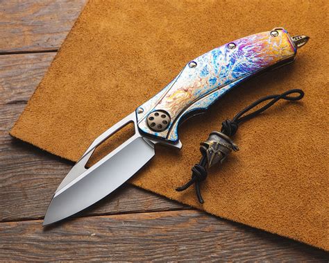 Marfione Custom Knives Matrix R Flipper Knife 375 M390 Mirror