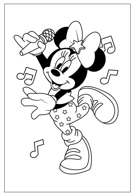 Desenhos Para Pintar E Colorir Minnie Imprimir Desenho 013 Porn Sex