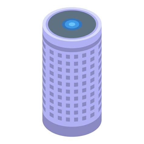 Premium Vector Smart Speaker Voice Assistant Listening For Commands Isometric Icon