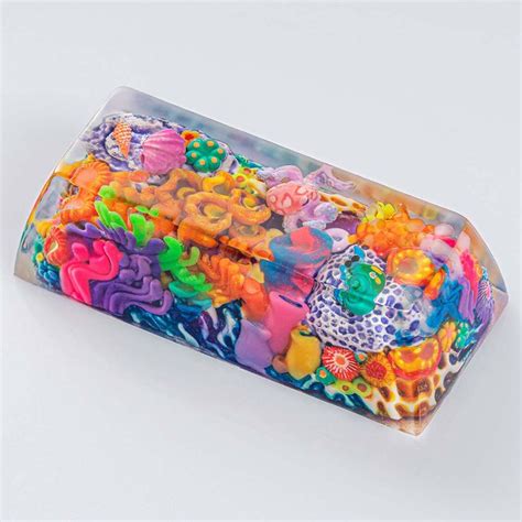 Jelly Key Pandora Treasure 2 25u SA Coral Oasis Artisan Keycaps