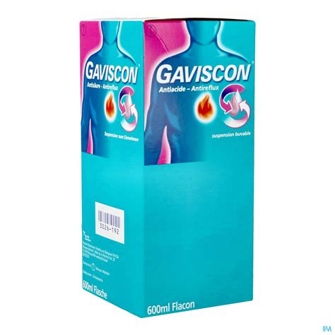 Gaviscon Antiacide antireflux Susp Buvable 600ml Médicaments Homedi