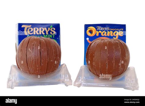 terry's chocolate orange mint with boxes unwrapped mounted on ...