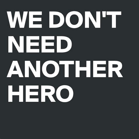 We Dont Need Another Hero Post By Timbuktu On Boldomatic