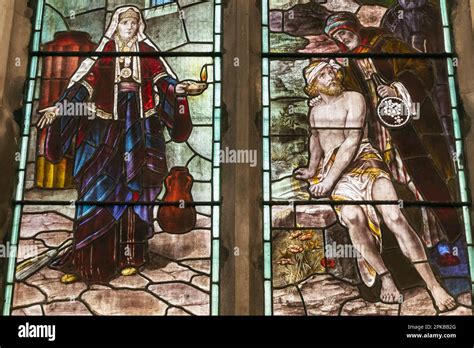 England Dorset Wareham Lady St Mary Church Stained Glass Window