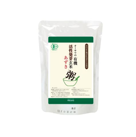 オーサワの有機発芽玄米あずき粥200g Net Shop Ama Eco