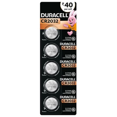Buy Duracell CR2032 3V Lithium Coin Cell Battery Online In India at ...