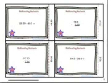 Subtracting Decimals Task Cards By Lolly S Locker TpT