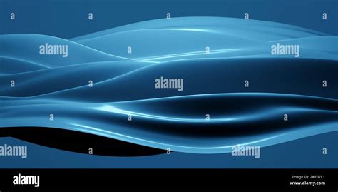 Abstract Water Like Floating Curvy 3d Waveform Object Fluid Motion