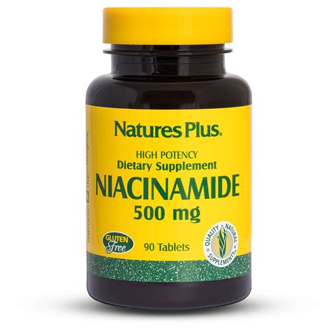 Natures Plus Витамин Б-3 (Ниацин) – 500mg x 90 таблетки - BG Health
