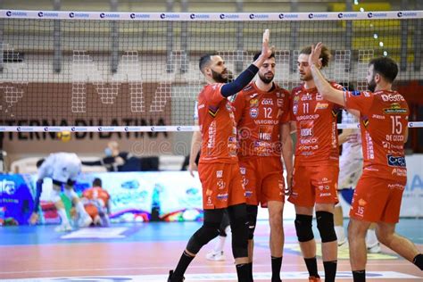 Top Volley Cisterna Vs Cucine Lube Civitanova Editorial Stock Photo Image Of Cucine Real