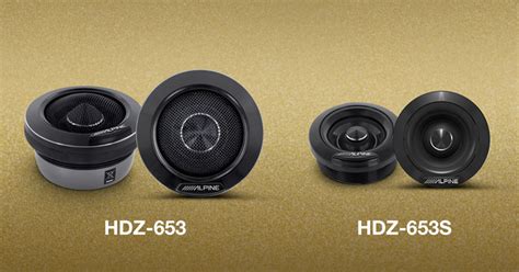 Alpine Status Hdz 653 Hi Res Audio 3 Way Component Speakers