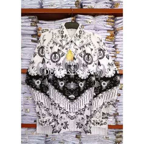 Jual Baju Batik Pgri Pria Cowok Kusuma Bangsa Pns Asn Dinas Guru Lapis