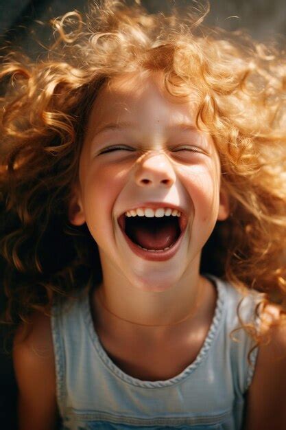 Premium Ai Image A Girl With Her Mouth Open