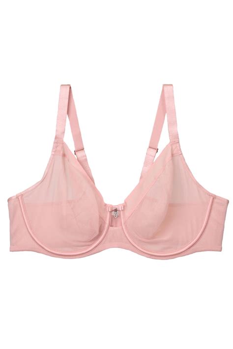 Sheer Mesh Unlined Underwire Bra Blushing Rose Chérie Amour