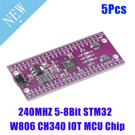 5pcs w806 microcontroller 240mhz 5 8bit stm32 development board ch340