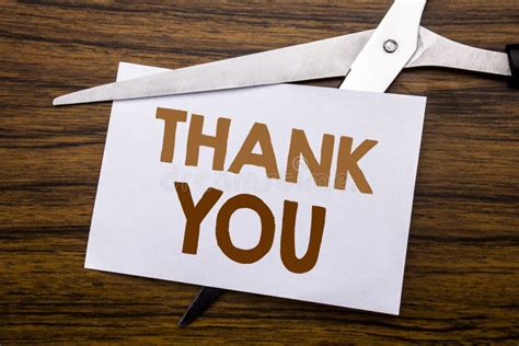 Hand Writing Text Caption Inspiration Showing Thank You Business
