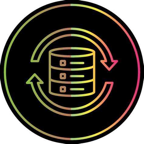 Data Synchronization Line Gradient Due Color Icon Design 43809034