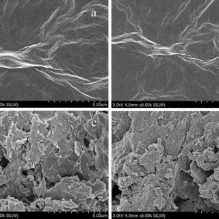SEM images of GO a b and β CD GO c d Download Scientific Diagram