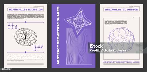 Retrofuturism 미니멀리즘 포스터 세트 그리드와 추상적인 기하학적 모양을 사용한 미니멀리즘 디자인 구성 그래픽 디자인 벡터 일러스트 레이 션 0명에 대한 스톡 벡터