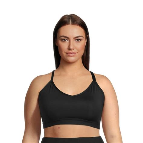 Athletic Works Womens And Womens Plus Racerback Sports Bra Sizes Xs