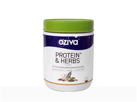 Buy Oziva Protein And Herbs For Men Chocolate Flavour Online Clinikally