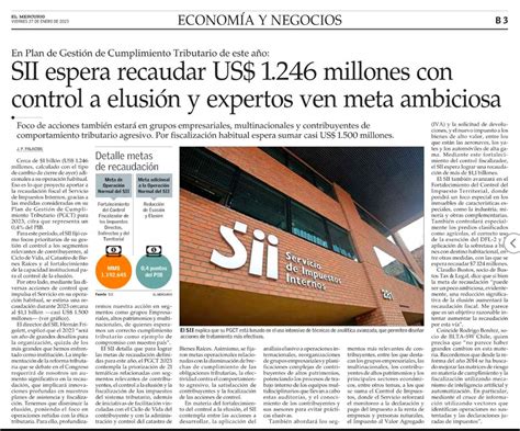 SII espera recaudar US 1 246 millones con control a elusión y expertos