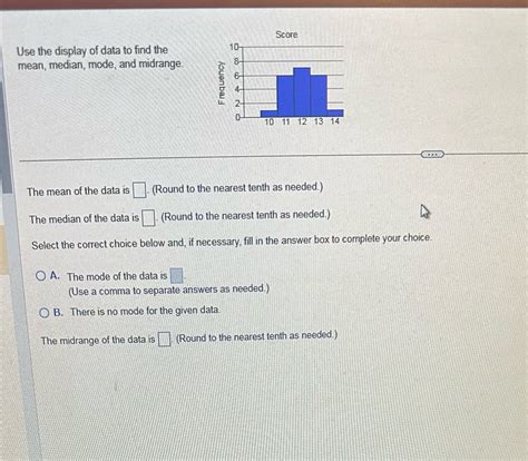 Answered Use The Display Of Data To Find The Bartleby