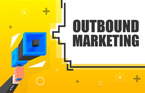 아웃바운드 마케팅 배너 템플릿입니다 메가폰을 사용한 마케팅 전단지 등분 및 픽셀 스타일 소매 프로모션 및 공지를 위한 템플릿입니다 벡터 그림입니다 Referendum에 대한