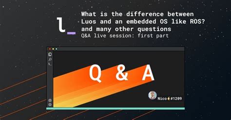 What Is The Difference Between Luos And An Embedded Os Like Ros Qanda