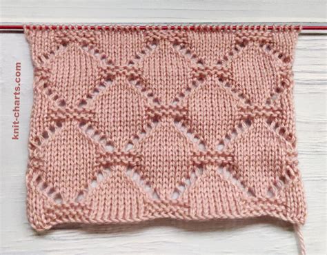 Free Knitting Patterns Diamond Stitch Knitting Pattern