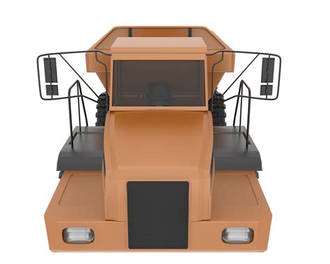 Articulated Dump Truck Isolated On Background D Rendering Illustration PNG
