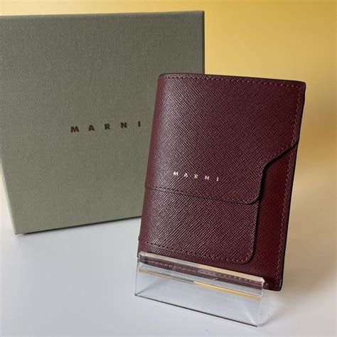 Marni マルニ サフィアーノバイカラーレザーウォレット