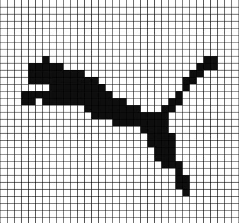A Pixel Art Template Of The Puma Logo From To Now Will