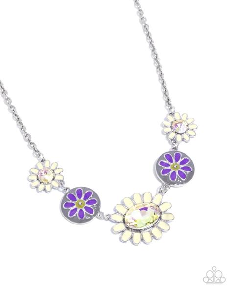 Paparazzi Necklace ~ Floral Facade Yellow Paparazzi Jewelry