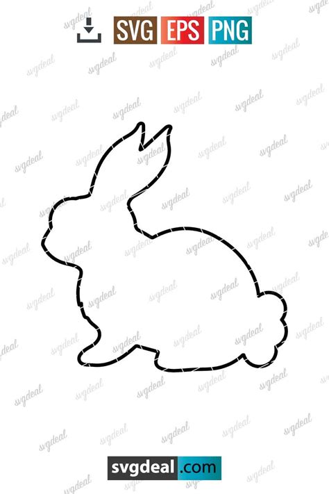 Free Bunny Outline Svg