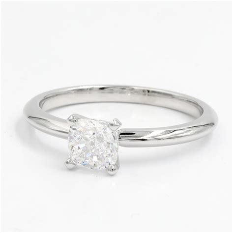 Classic Solitaire Setting 2mm In 14K White Gold R2938 Adiamor