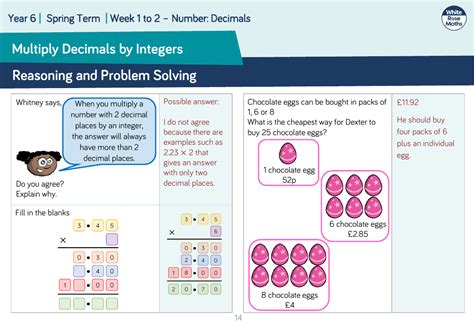 Multiply Decimals By Integers Reasoning And Problem Solving Maths Year 6