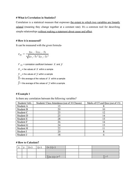 Correlation It S A Common Tool For Describing Simple Relationships Without Making A Statement