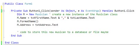 objects and classes windows development
